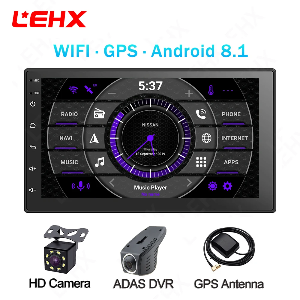 Lehx Duplo 2din Universal 7 Polegada Android 10 Dvd Carro Rádio Gps ...