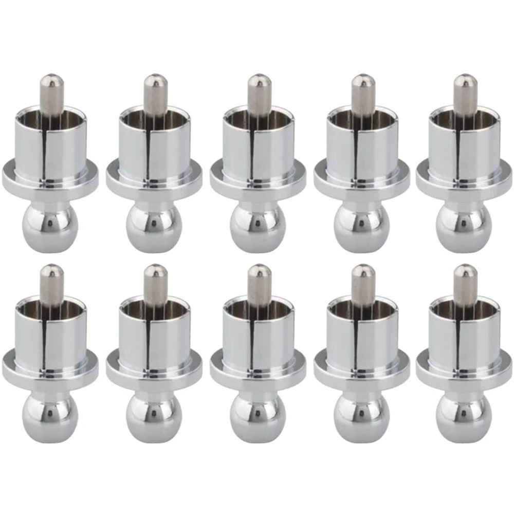 10pcs Rhodium Plated RCA Plug Caps Short-Circuit Socket Phono Connector ...