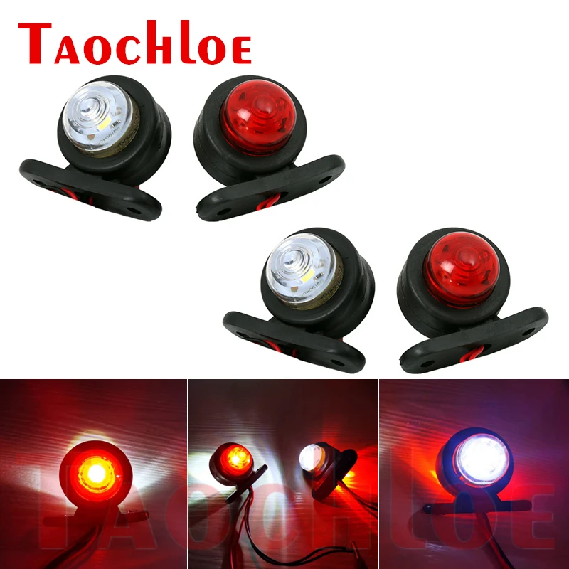 4pcs 12v 24v Led Truck Position Light Trailer Side Marker Lights Signal ...