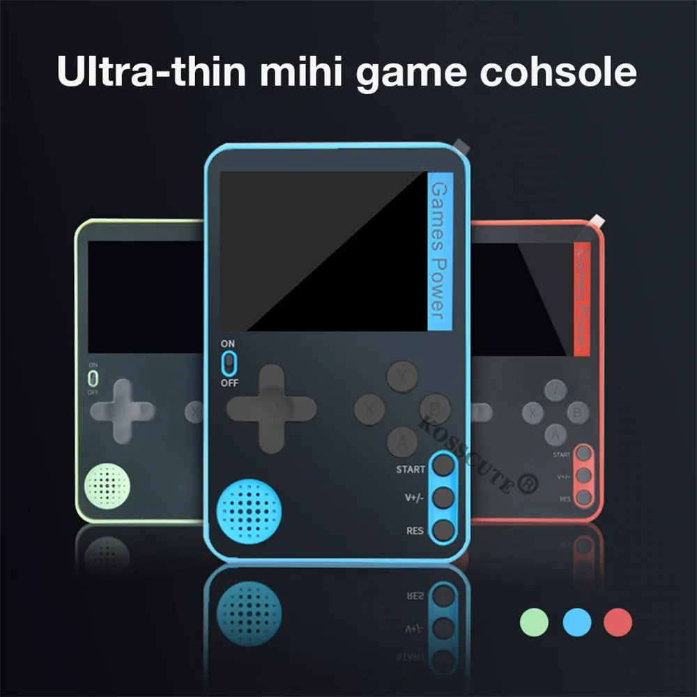 Handheld Game Console Ultra thin Card Game Console Retro Video Game ...