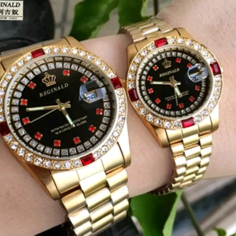 50-Meters-Waterproof-Good-Quality-Brand-REGINALD-Luxury-Golden-Man ...