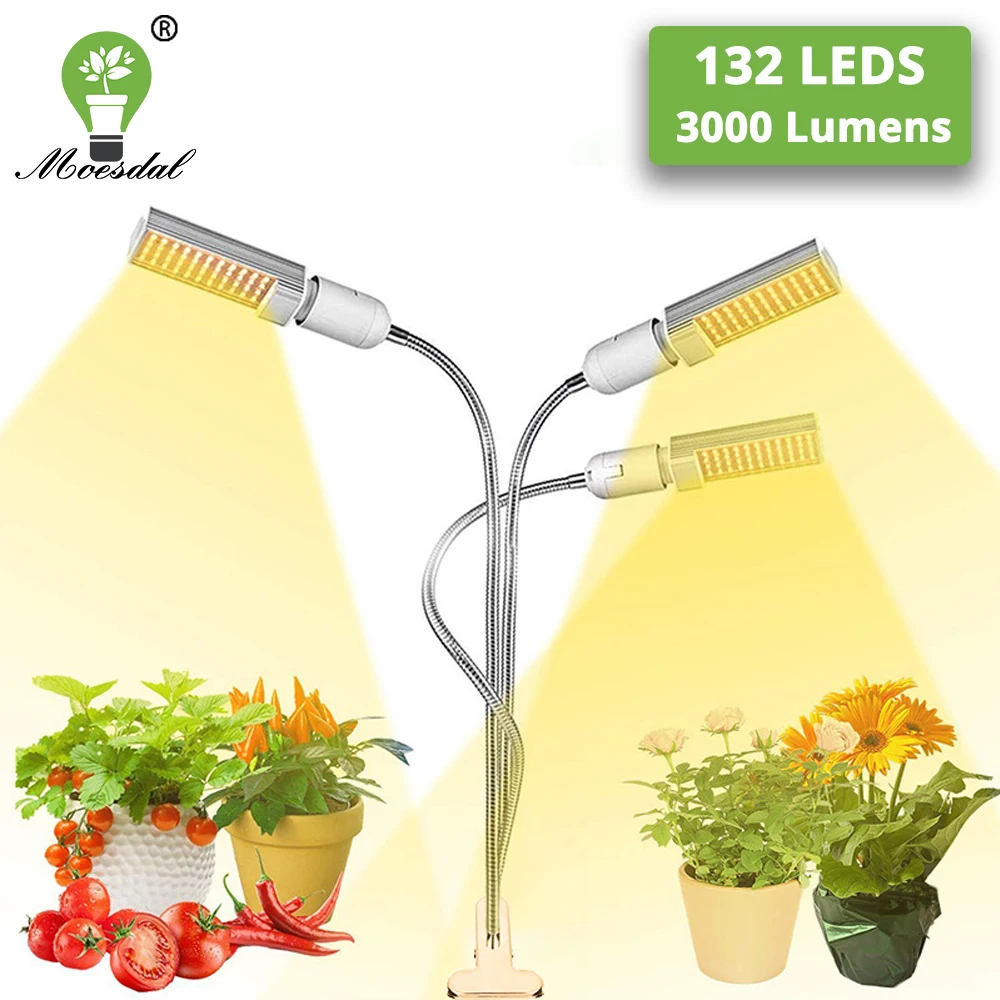 90W-LED-grow-light-with-clips-full-spectrum-LED-plant-fill-light-for ...