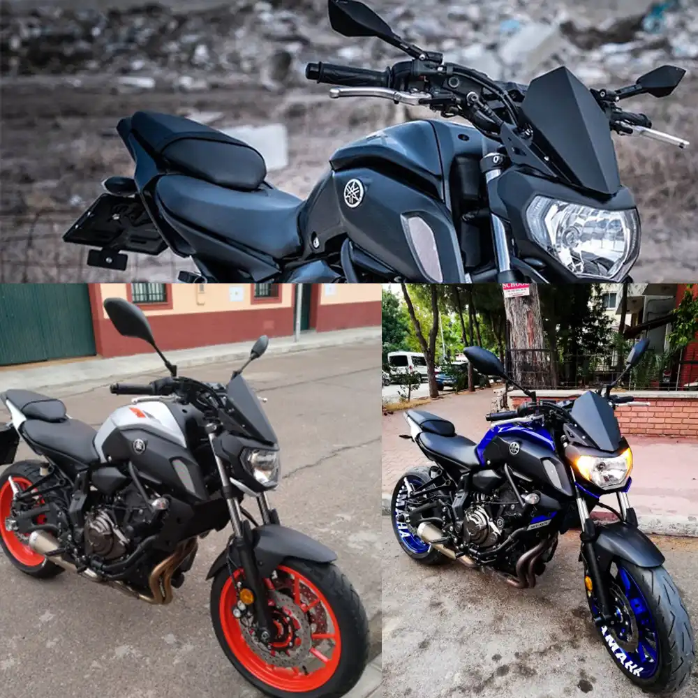 For YAMAHA MT07 FZ07 2018 2019 Motorcycle Windscreen Windshield MT 07 ...