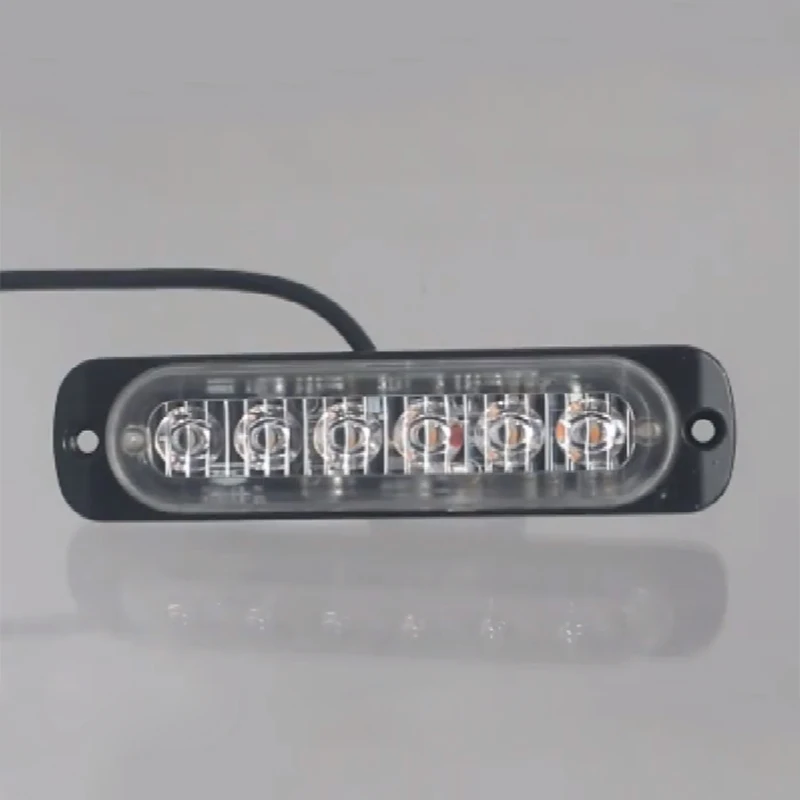 Car Truck Bulb 6 Led Strobe Light Kit Ultra Thin Freight Side Lamp Bar ...