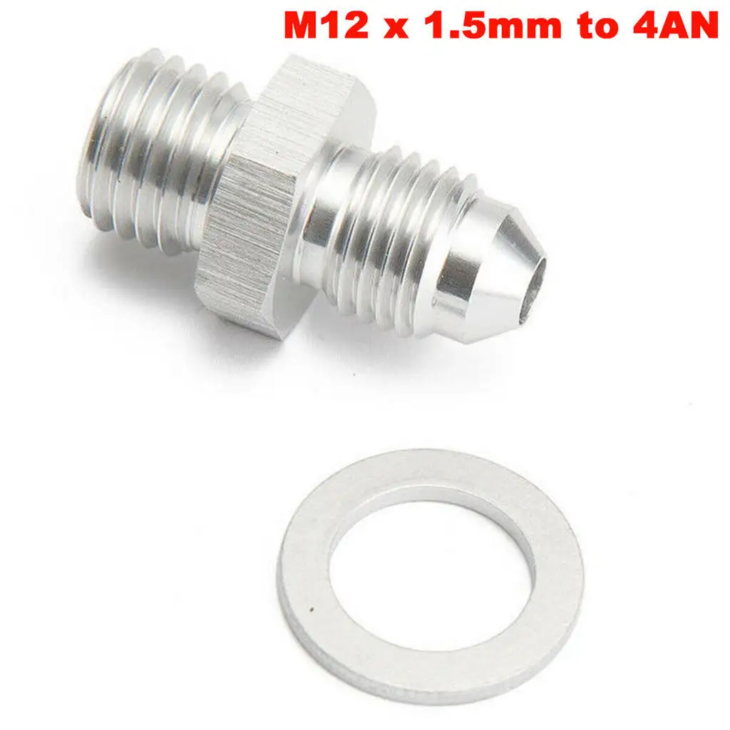 Aluminum M12x1.5 To An4 Oil Feed Adapter 1.5mm Restrictor For Volvo ...