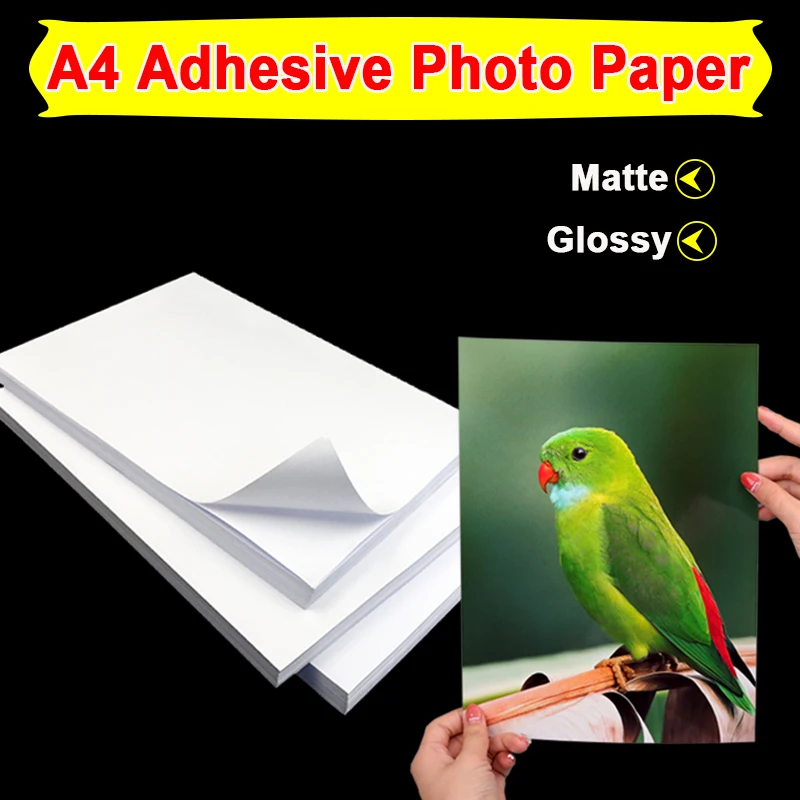 A4-Self-Adhesive-Photo-Paper-Matte-Or-High-Glossy-Sticker-Label-By ...
