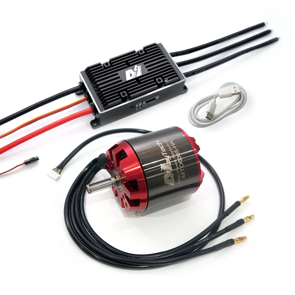 Maytech 200a vesc 75/300 supercase elétrica skate pente com 6365 200kv ...