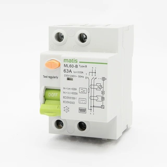 2p 40a Rcd Rccb Ac 110v 230v 30ma Magnetic Type Residual, 47% OFF