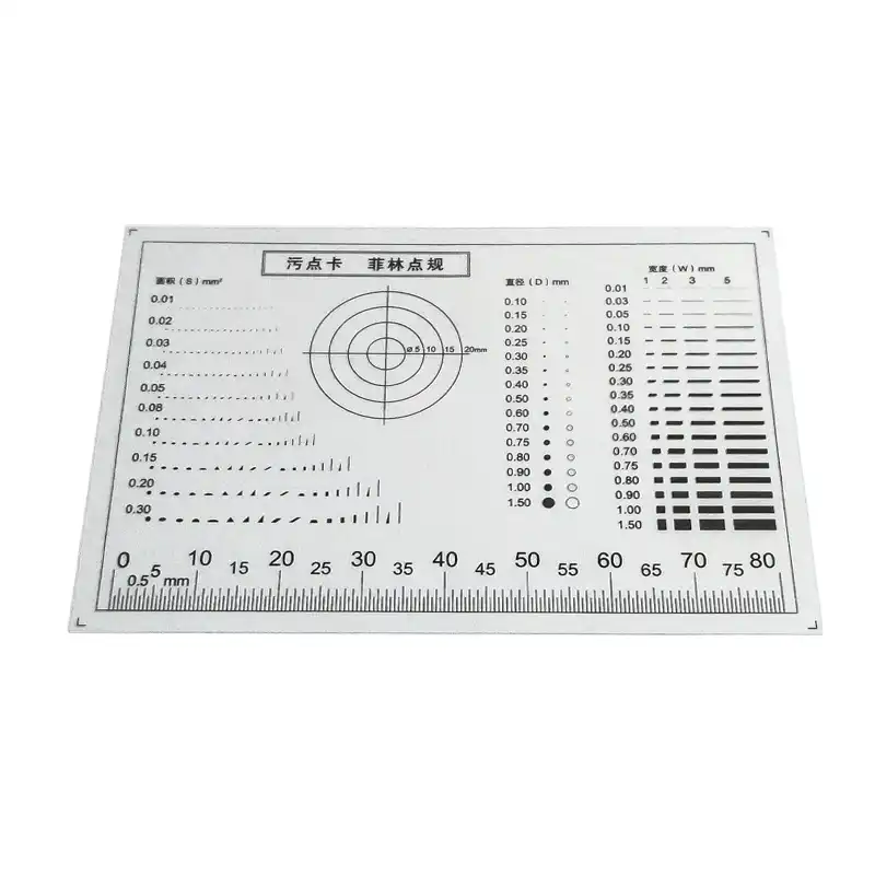 Gauge Point Gauge Transparent Film Stain Card Comparison Card Stain ...