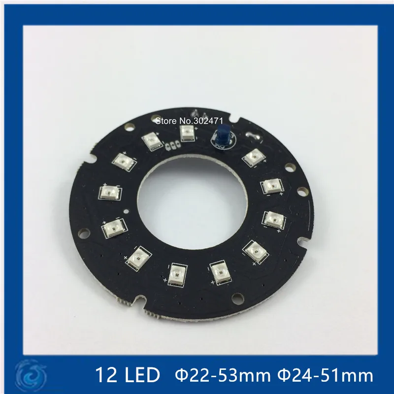 Infrared 12 Ir Led Board For Cctv Cameras Night Vision (big F24-f53mm ...