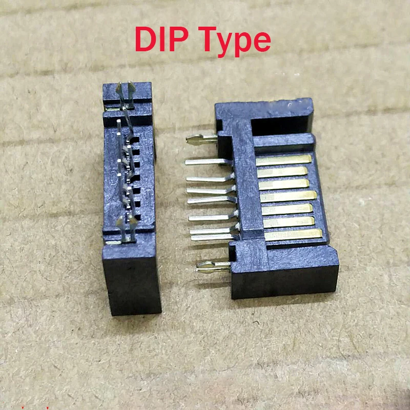 10pcs-SATA-7P-Connector-Type-A-7Pin-SATA-Male-Hard-Disk-Interface ...