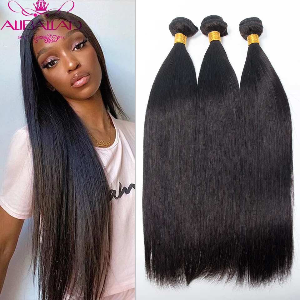 Aliballad Brazilian Straight Hair Weave 8 To 36 Inch Remy Hair ...