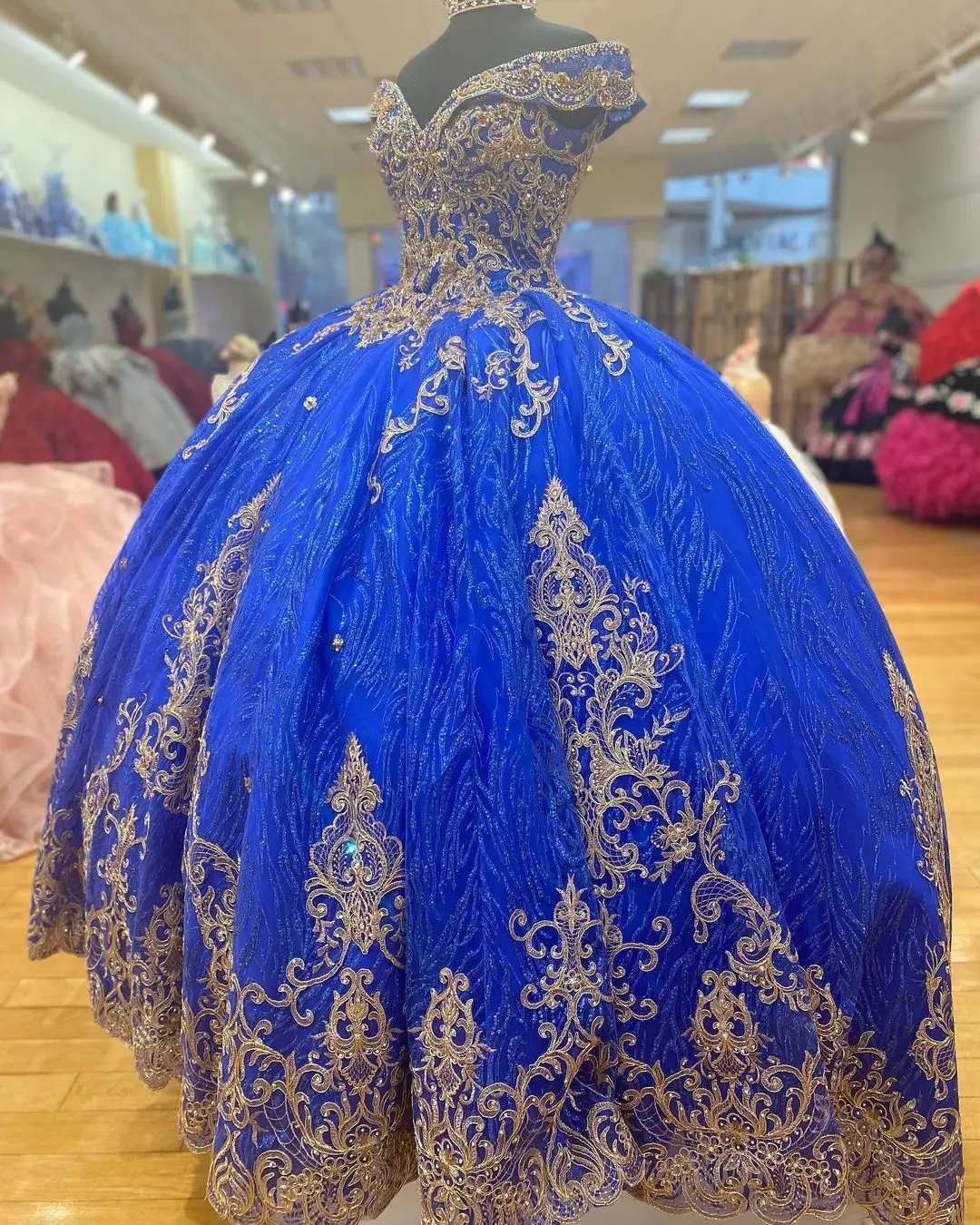 Blue And Yellow Quinceanera Dresses