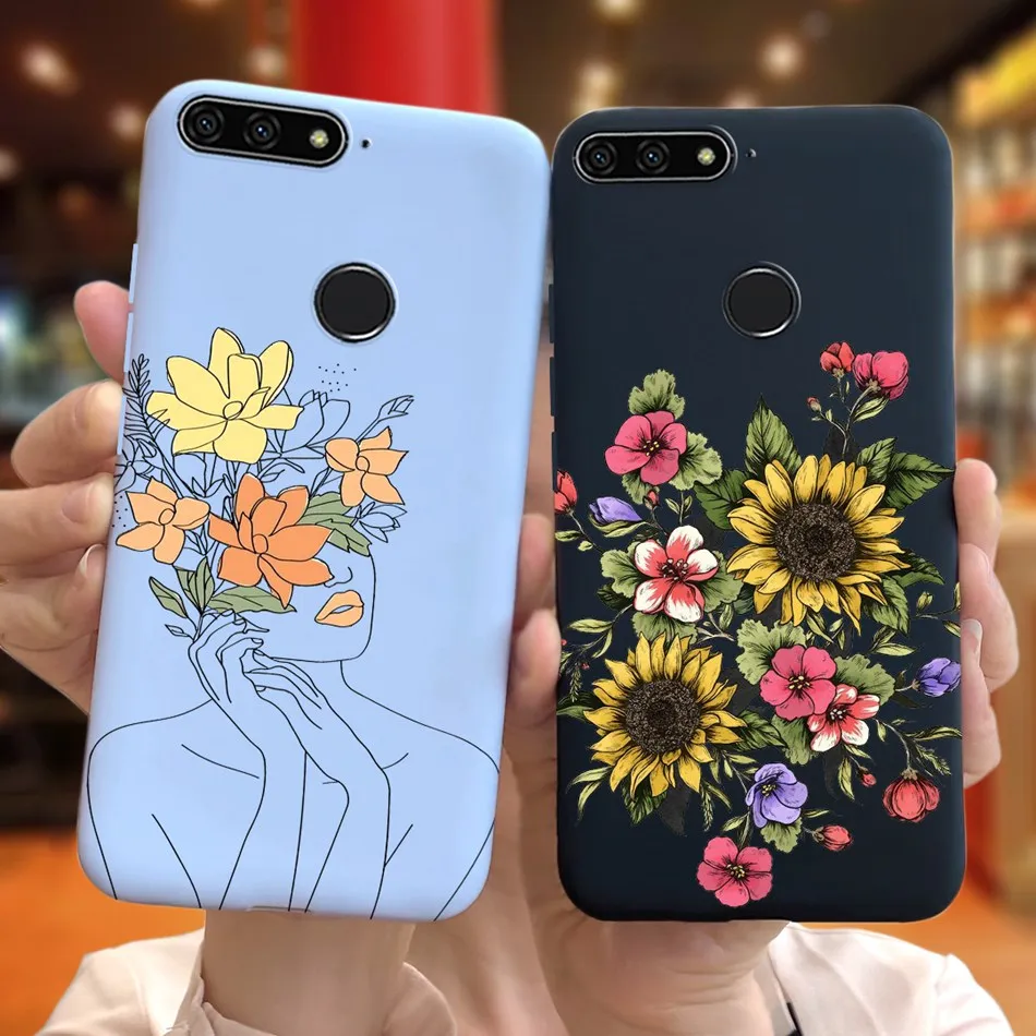 For-Huawei-Y6-Prime-2018-Honor-7A-Pro-Case-Cover-Candy-Silicone-Soft ...