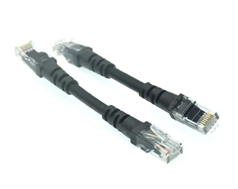 10cm RJ45 cable 26AWG CAT6 UTP Side Angled L Shape RJ45 Patch Cord ...