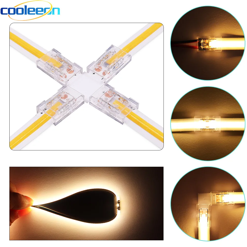 2pin-3pin-4pin-COB-LED-Strip-Fast-Connector-for-8mm-10mm-Width-PCB ...