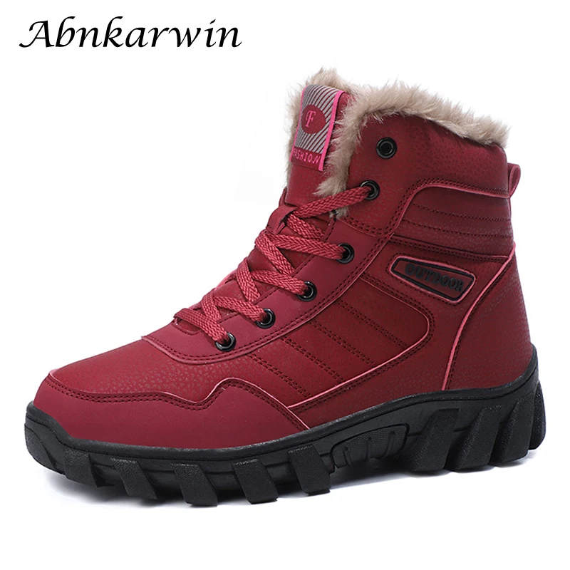 Winter-Women-High-Top-Trekking-Ankle-Boots-Hiking-Shoes-Mountain ...