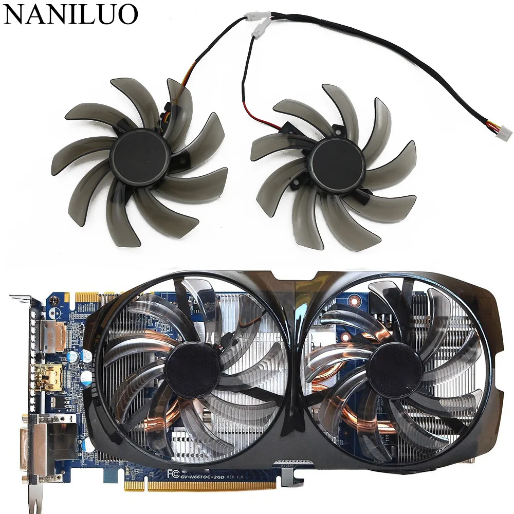 기가바이트 HD 7850 라돈 R9 270 GTX 670 650 660Ti 550 그래픽 카드 교체용 쿨러 팬 ...