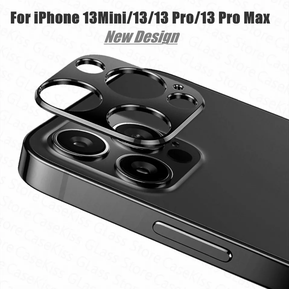 Protector de lente de cámara para iPhone 13 14 Pro Max, cubierta de anillo de aluminio, marco de ...