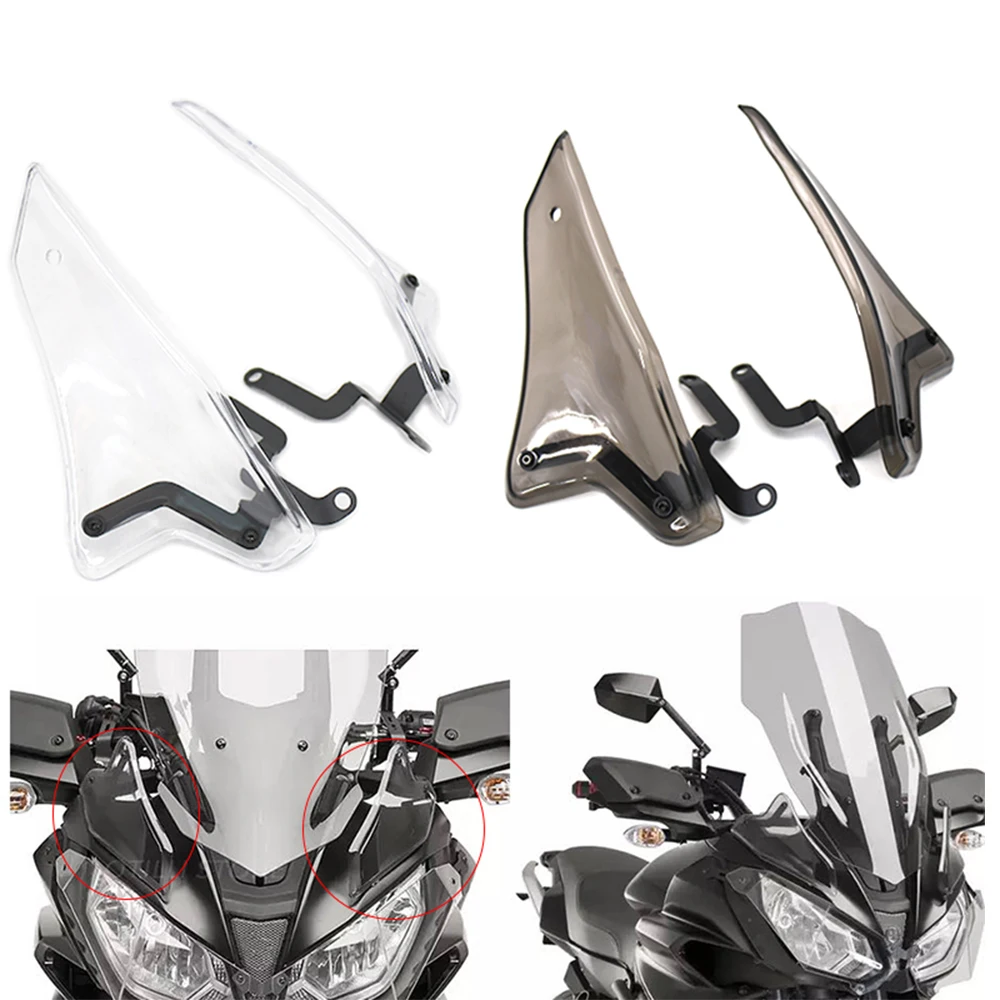 Motorcycle-Side-Window-Deflector-Windshield-Front-Panels-For-Yamaha ...