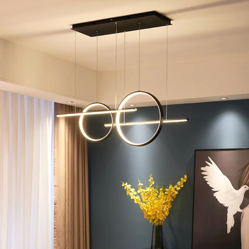 Moderno led luzes pingente de ferro deco chambre luminaria pendente ...