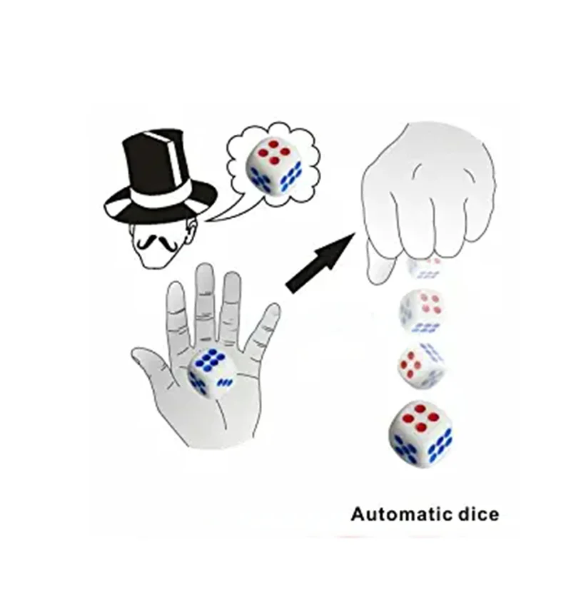 Automatic Dice Magic Tricks,stage Magic Props,close Up Magic,mentalism ...