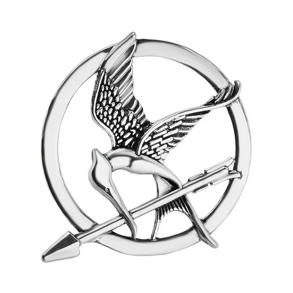 Mockingjay Pin Black And White