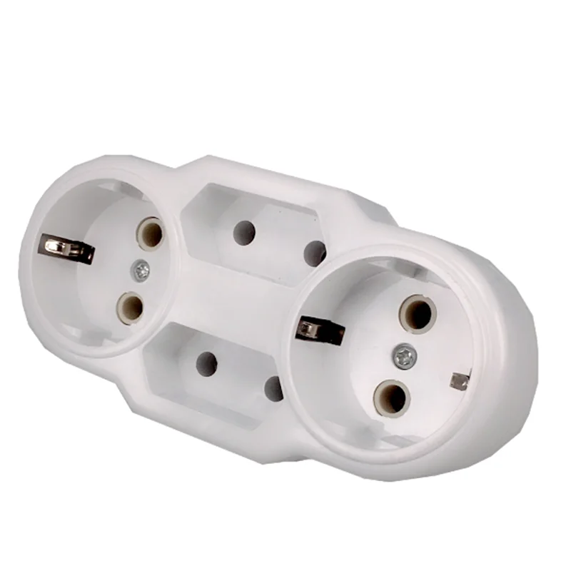 Professional EU Type Conversion Socket 1 to 4 Way EU Standard Power ...
