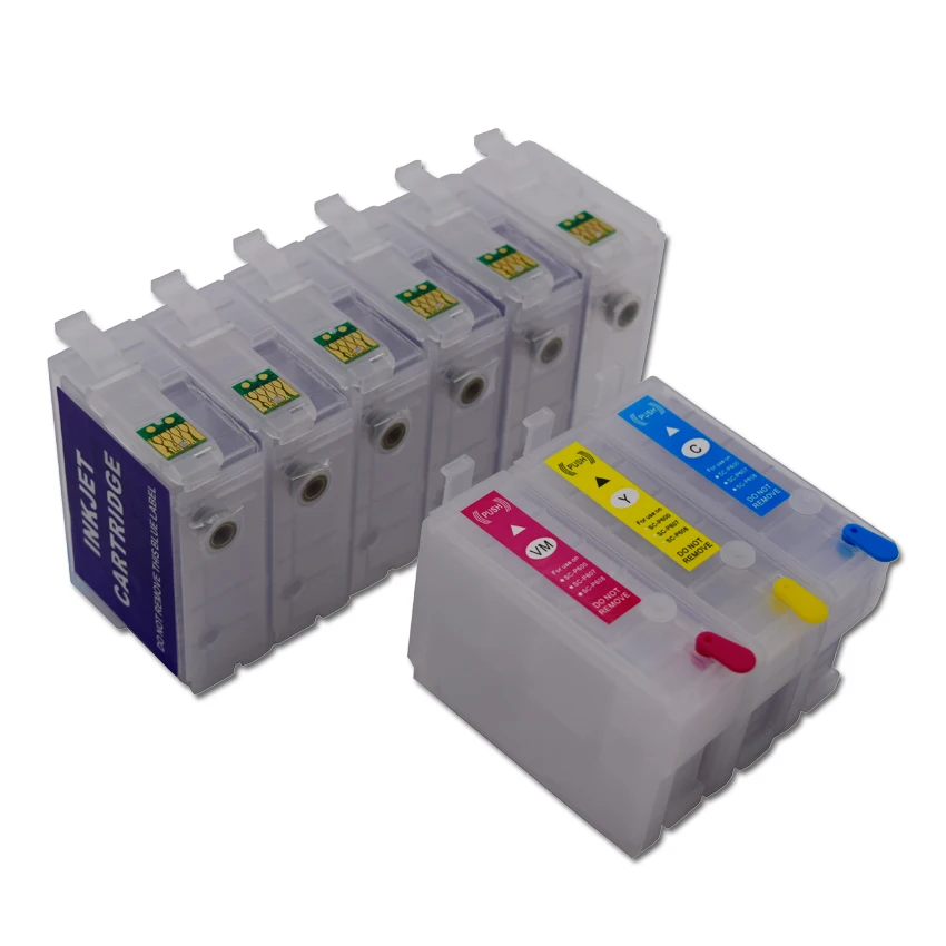 9 Pieces/Lot With ARC Chip Surecolor Refillable Ink Cartridge For Epson ...