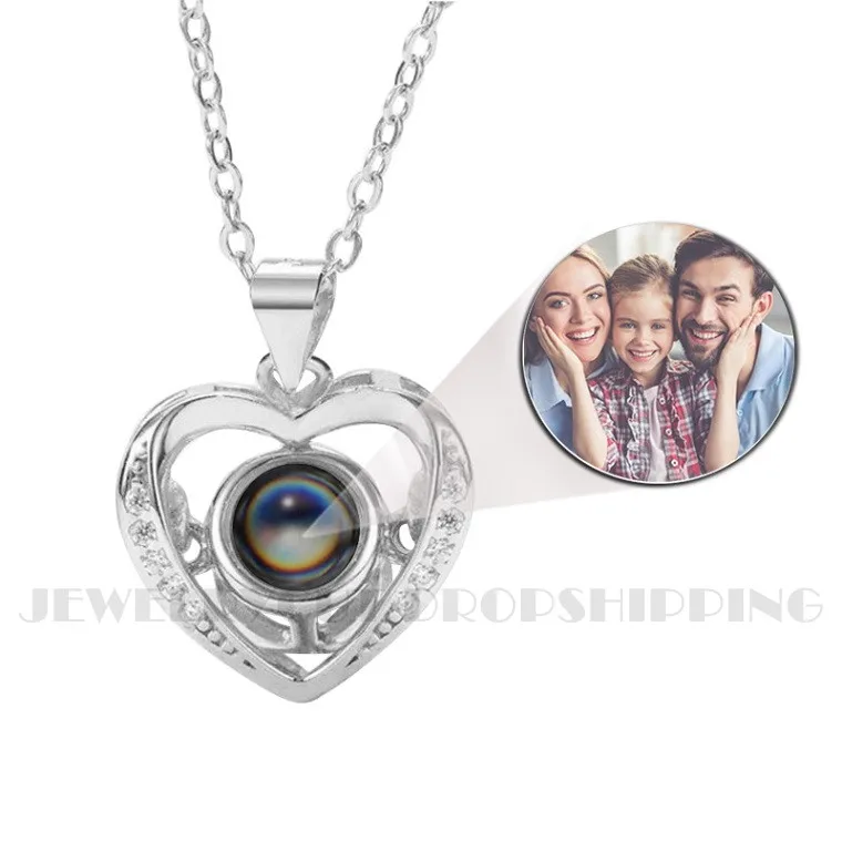 Customized-Photo-Projection-Pendant-Necklace-For-Lover-Jewelry-Memory ...