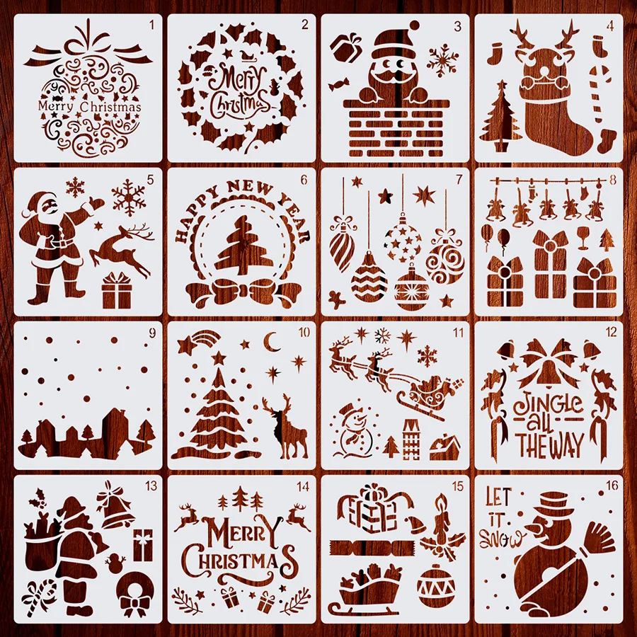 Christmas Window Painting Stencils