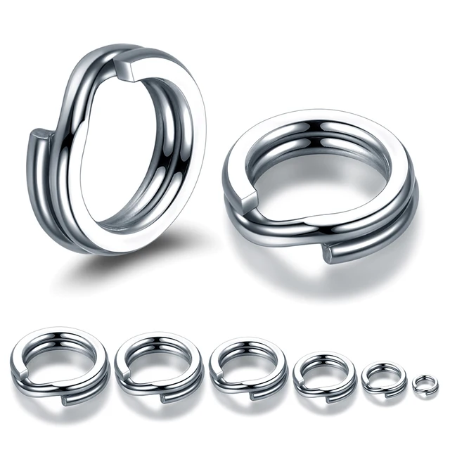 100pcs Fishing Split Ring Stainless Steel – Outdoor Gear & Equipment ...