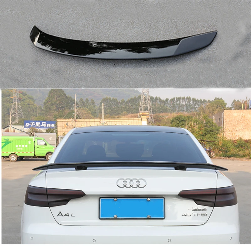 For Audi A4 B9 2017 2018 2019 ABS Plastic Unpainted Primer Color Rear ...