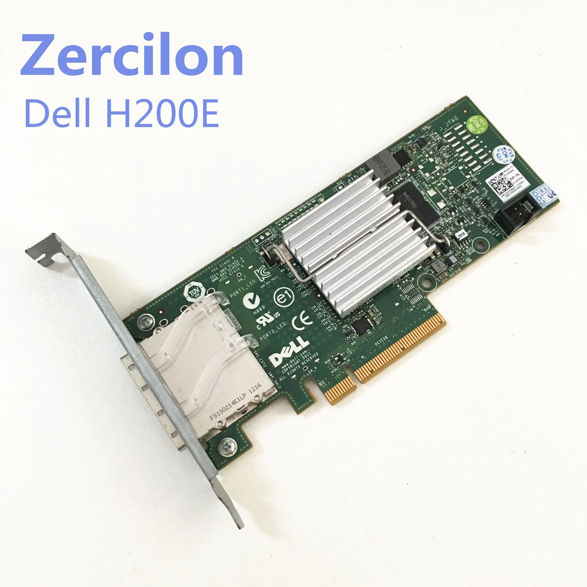 Used original DELL H200E 6GB HBA SAS channel card 2 Port Ext SFF 8088 ...