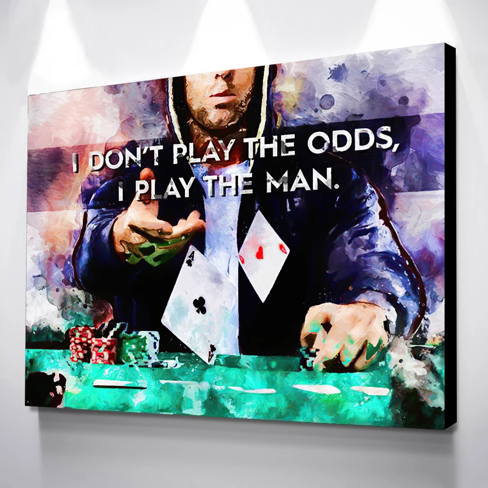 Wall-Art-Canvas-Print-Gambling-Posters-Painting-Inspirational-Picture ...