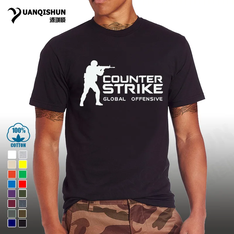 YUANQISHUN Brand Tee CS GO T Shirt Counter Strike Global Offensive CSGO ...