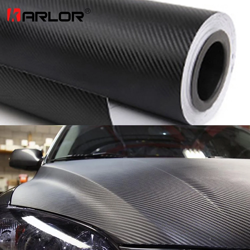 3D Carbon Fiber Sticker Car Body Color Changing Film PVC Thick ...
