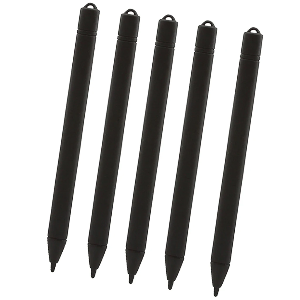 5x Black Replacement Stylus Pen Pencil for LCD Writing Tablet Drawing ...