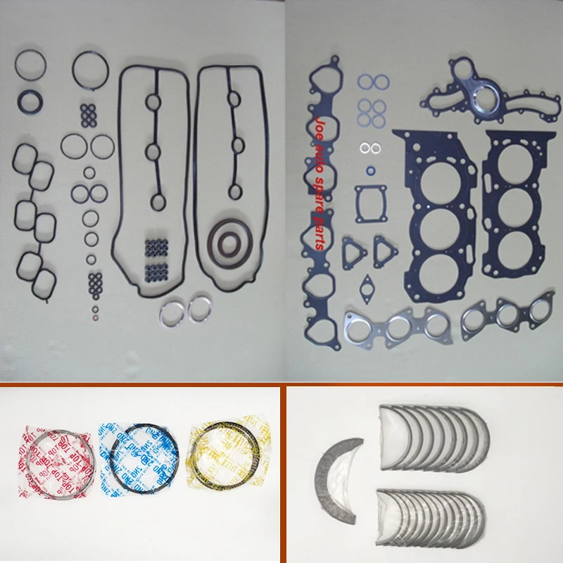 1GR-1GRFE-Full-Gasket-Set-kit-crankshaft-connecting-rod-bearing-piston ...