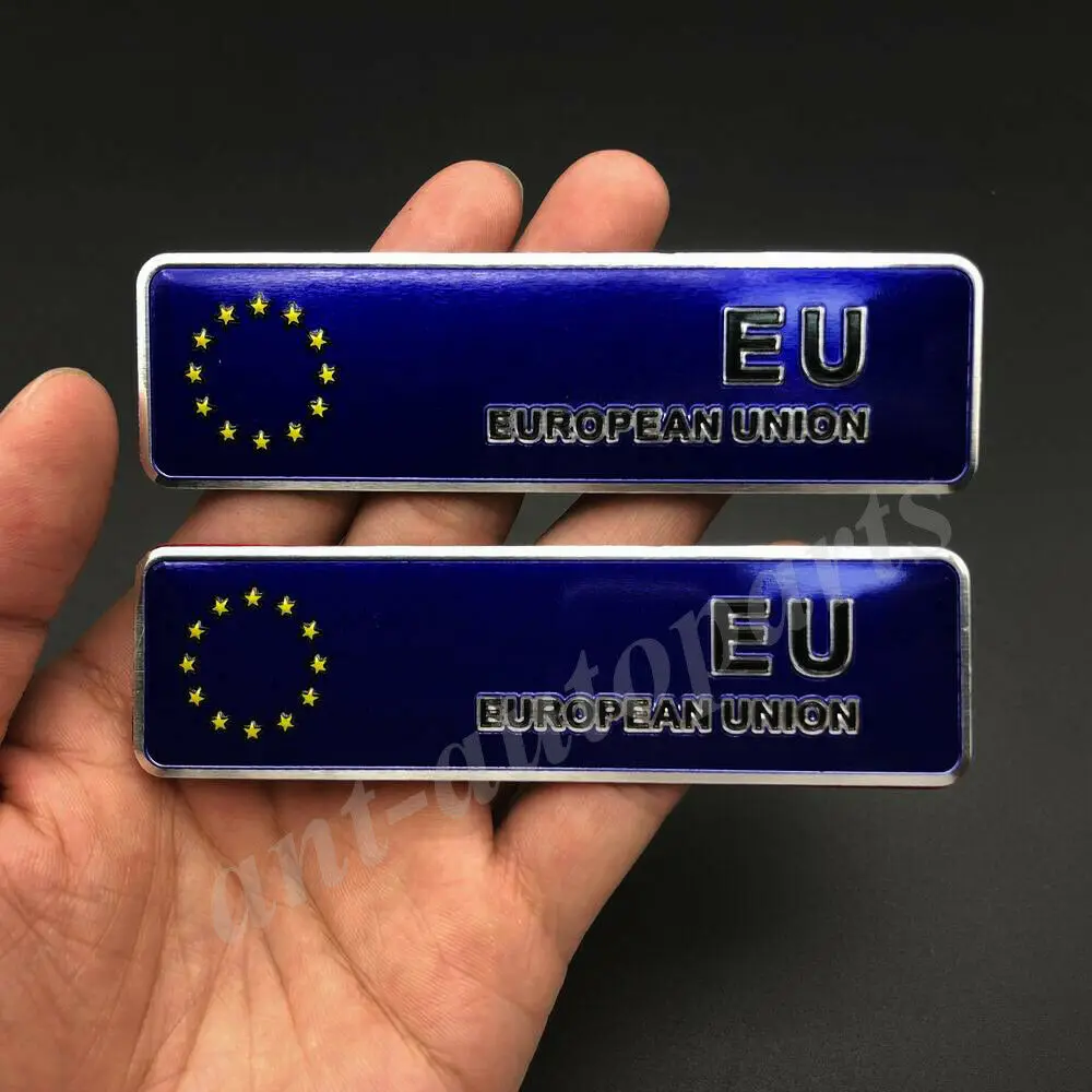 2x-Metal-EU-European-Union-Flag-Car-Emblem-Badge-Motorcycle-Sticker ...