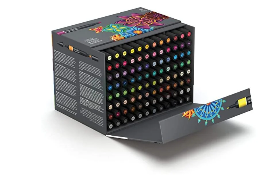 Original-WINSOR-NEWTON-Promarker-6-12-24-48-96-Colors-Set-Twin-Double ...