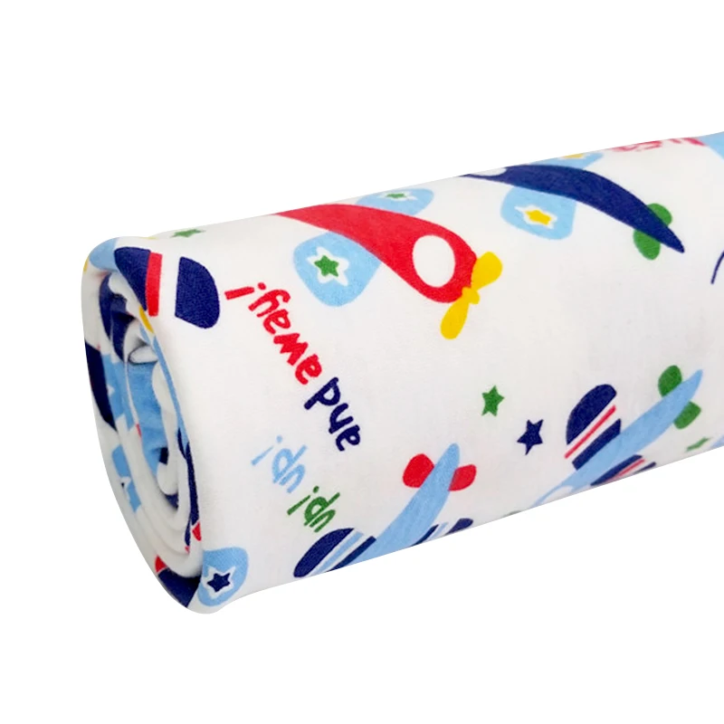 Jersey Airplane Knitted | Stretchy Baby Fabrics | Baby Airplane Fabric ...