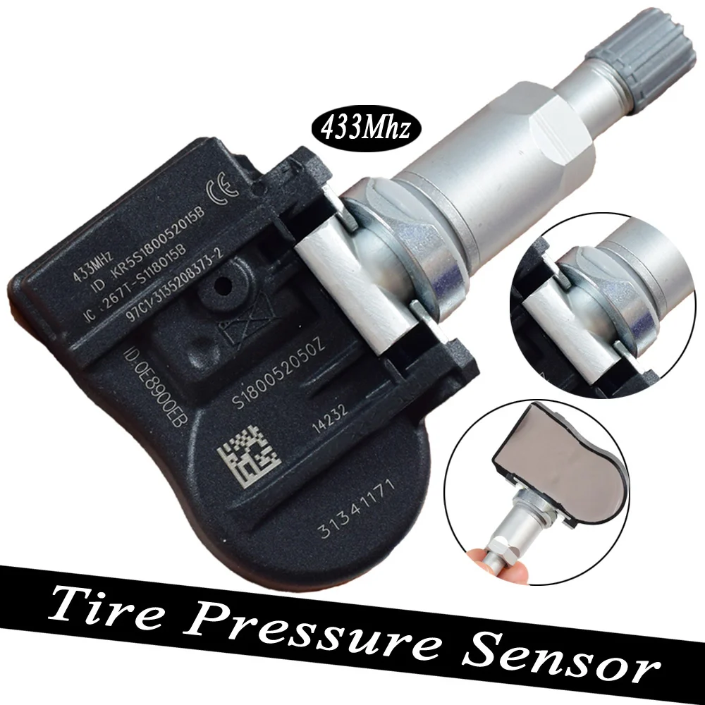 1Pcs Tire Pressure Monitor Sensor TPMS Sensor 31341171 433Mhz For Volvo ...