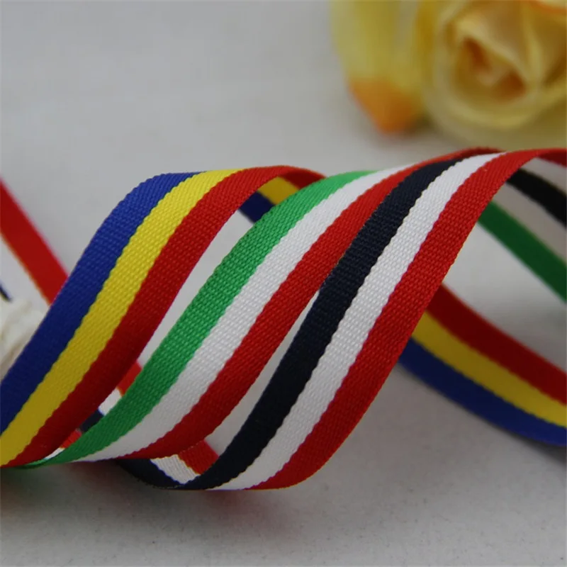 New10mm-Printed-Ribbon-5styles-Tricolor-flag-stripes-Grosgrain-Ribbon ...