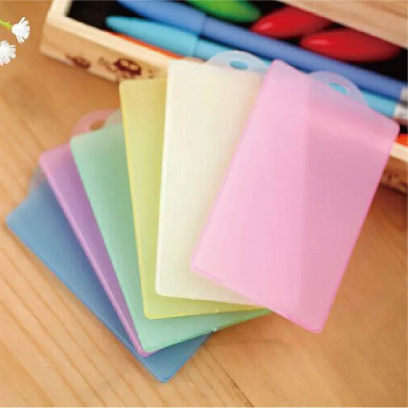 1PCS-Waterproof-Transparent-PVC-Card-Cover-Plastic-Card-Holder-Case-To ...