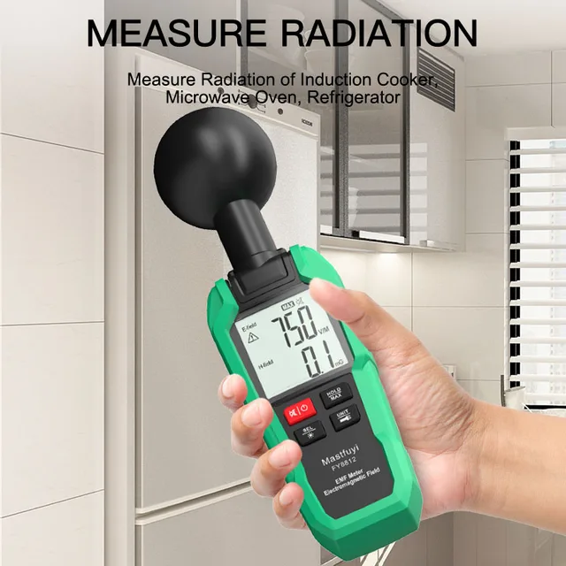 Handheld EMF Meter Household Precise Microwave Oven Computer Radiation ...