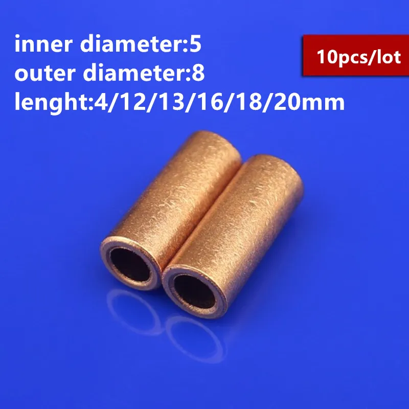10pcs/lot Powder Metallurgy Precision Copper Sleeve Copper Base Bearing ...