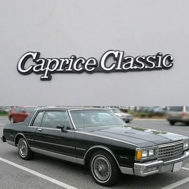 For-Caprice-Classic-Front-Side-Fender-Emblem-Badge-Nameplate-Decal-1977 ...