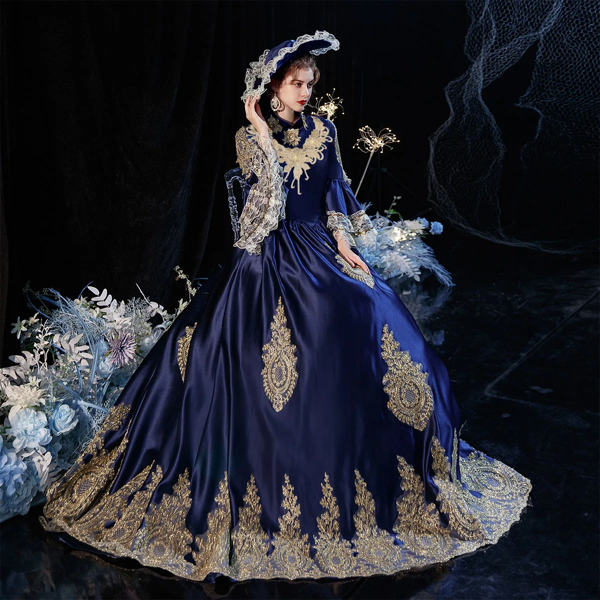 Blue Gothic Victorian Dresses