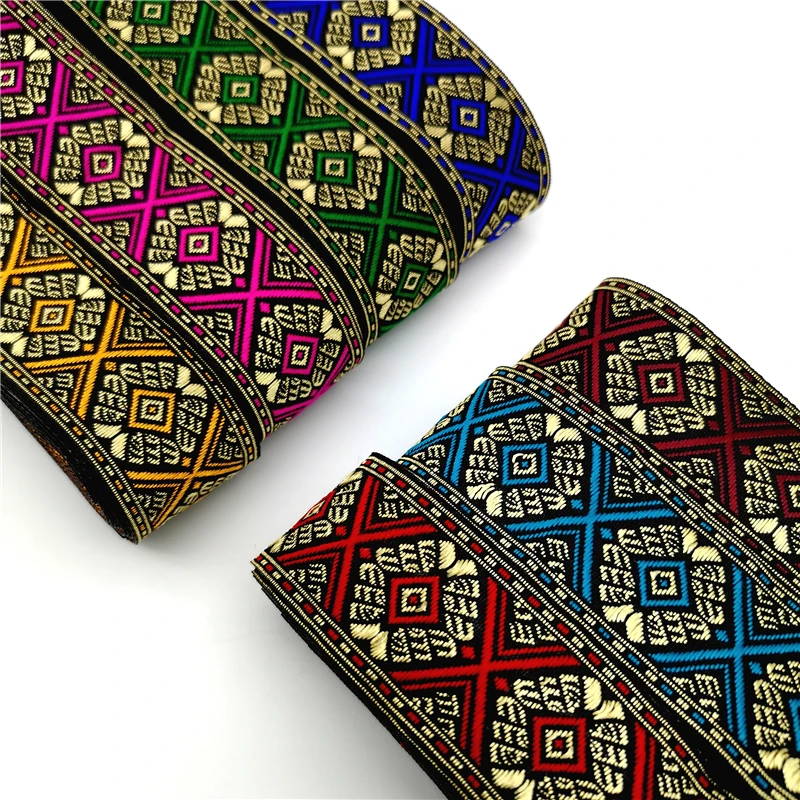 3 Yards Vintage Ethnic Embroidery Lace Ribbon Boho Lace Trim Diy ...